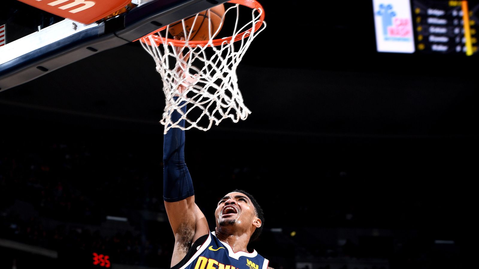 Gary Harris throws down vicious dunk on Miles Bridges in Denver Nuggets ...