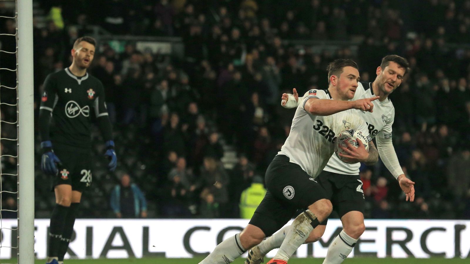 Derby 2 - 2 Southampton - Match Report & Highlights