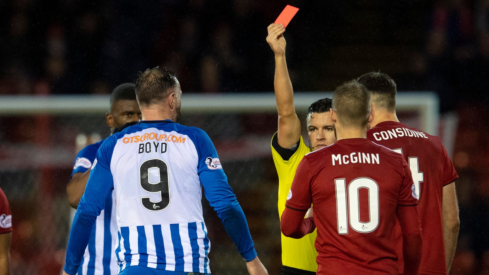 Kilmarnock to appeal Kris Boyd red card received in draw at Aberdeen ...