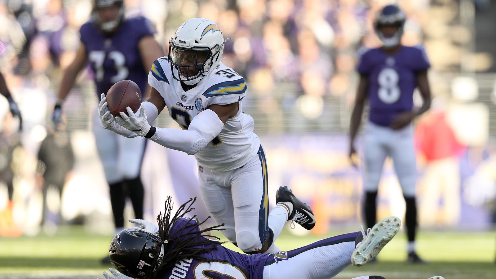 Los Angeles Chargers 23-17 Baltimore Ravens: Chargers hold on to beat ...