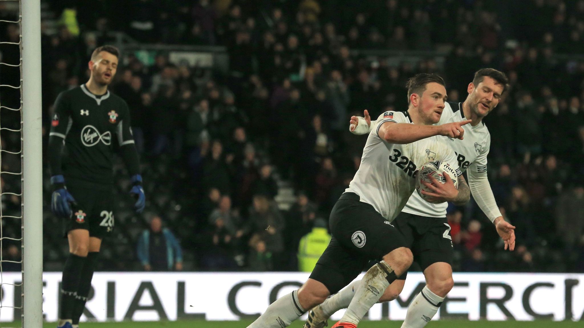 Derby 2-2 Southampton: Jack Marriott, Tom Lawrence earn FA Cup third ...