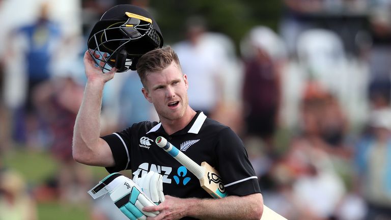 WATCH: New Zealand's James Neesham smashes five sixes in over against ...