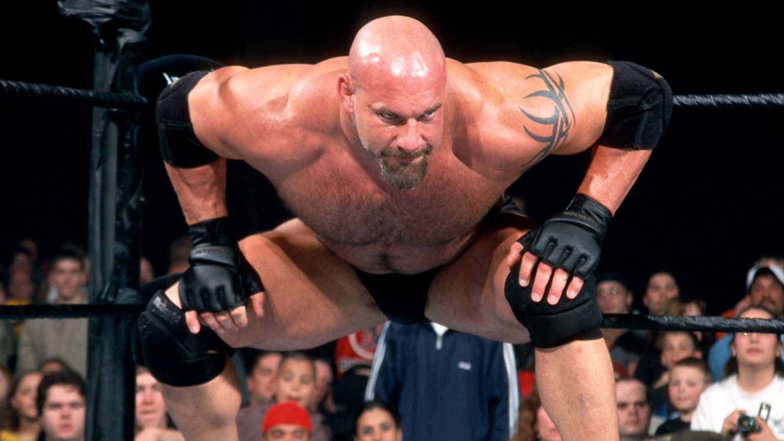Goldberg's Chamber-shaking spear from 16 years ago | WWE News | Sky Sports