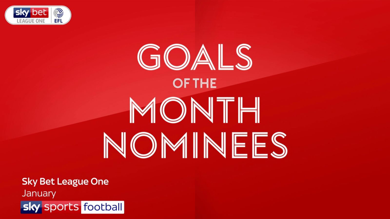 January GOTM: League One | Football News | Sky Sports