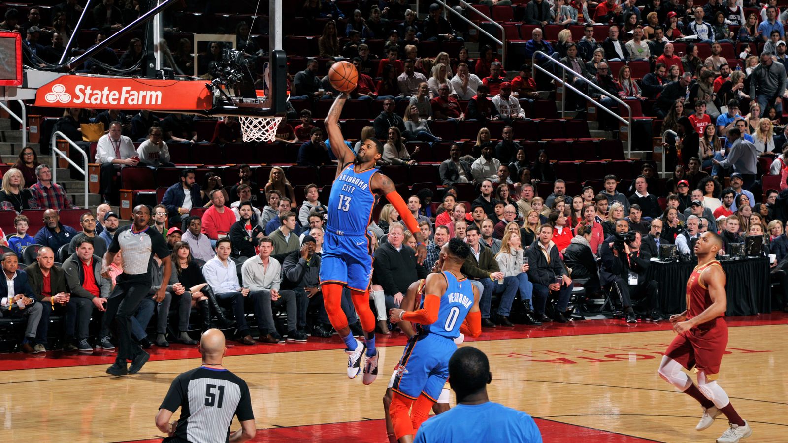 WATCH: Paul George puts on a show in a highlight duel with James Harden ...