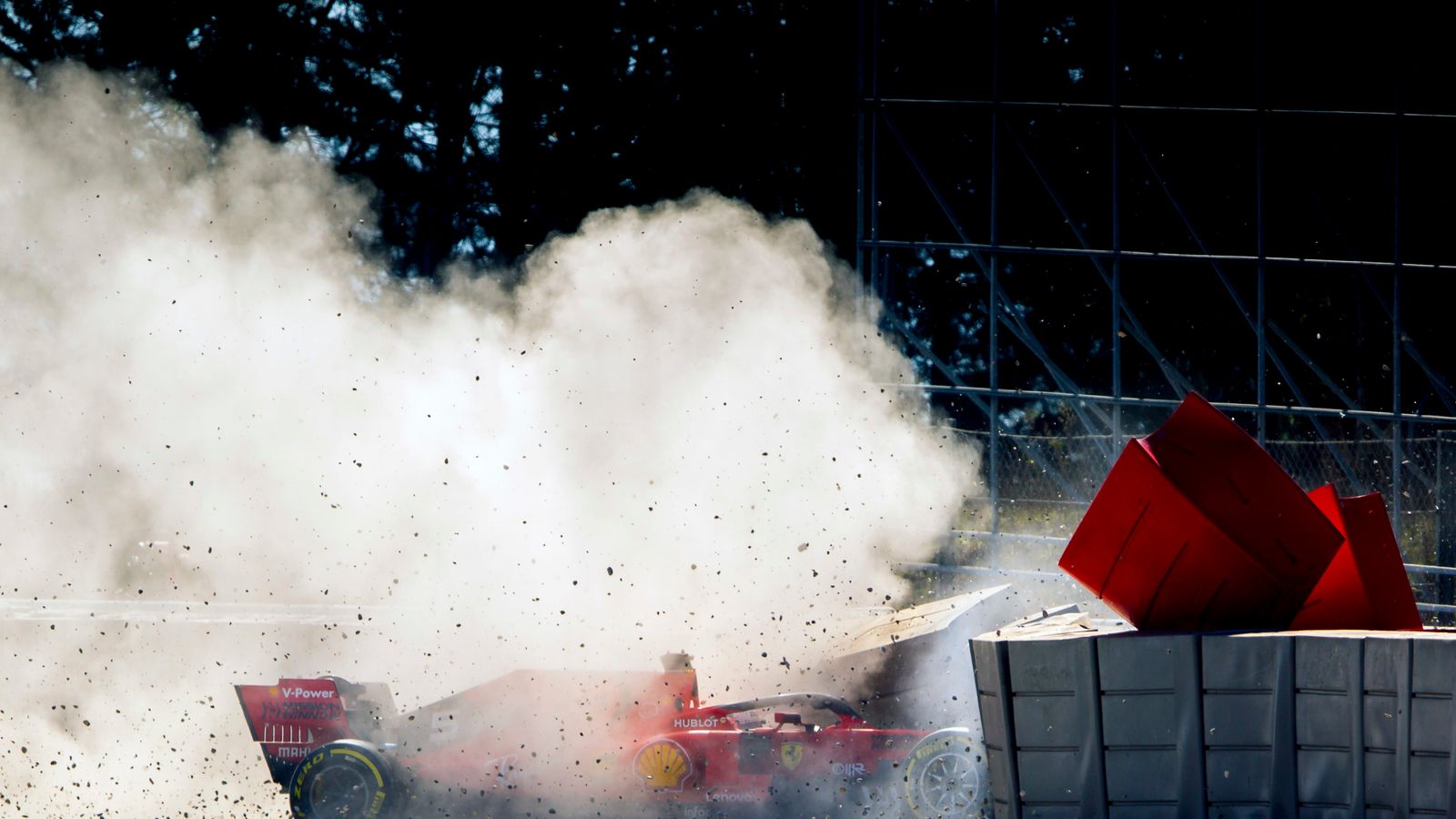 F1 Testing, Day Two Second Test: Ferrari's Sebastian Vettel crashes as ...