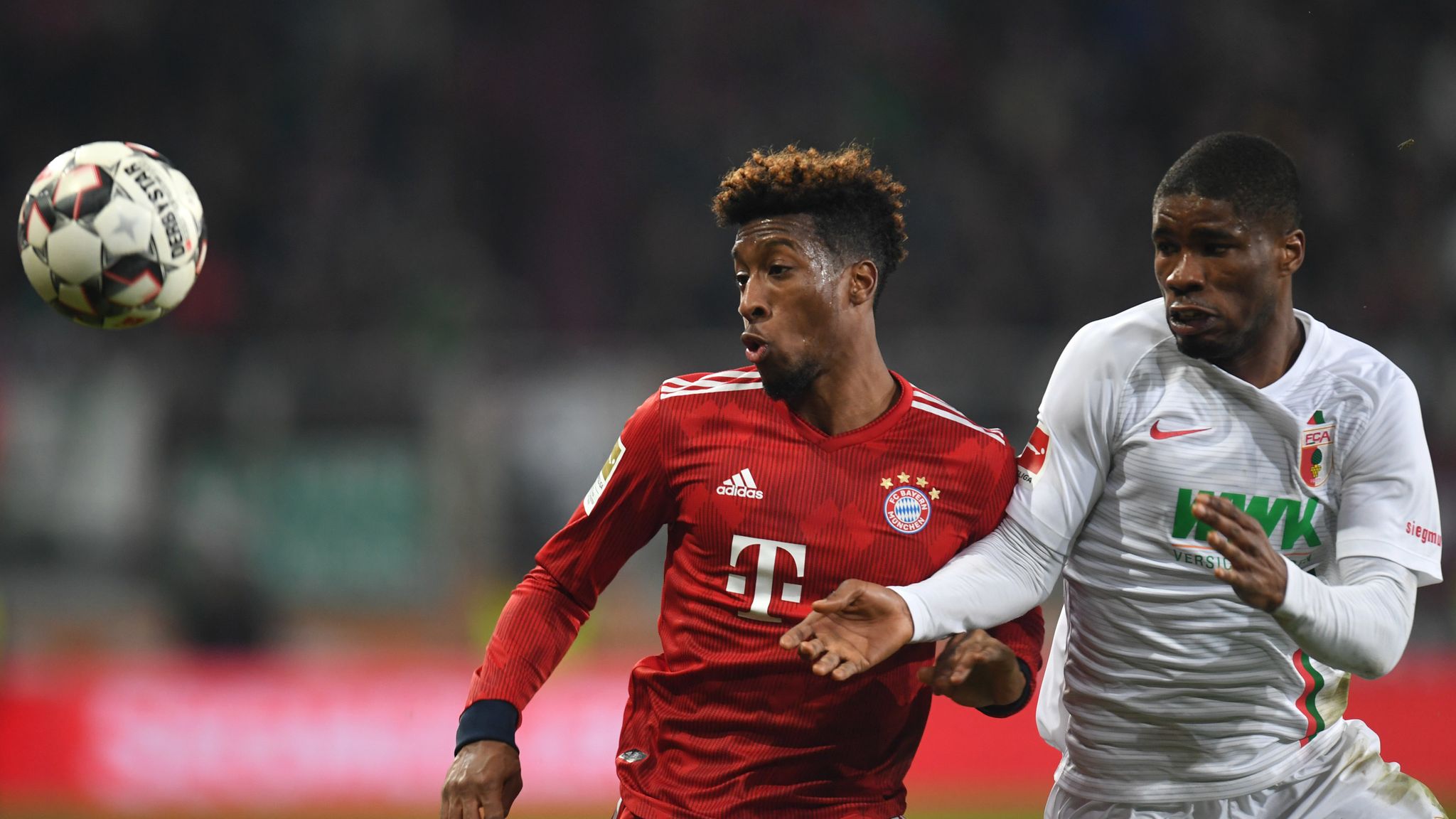 FC Augsburg 2-3 Bayern Munich: Kingsley Coman double inspires Die Roten ...