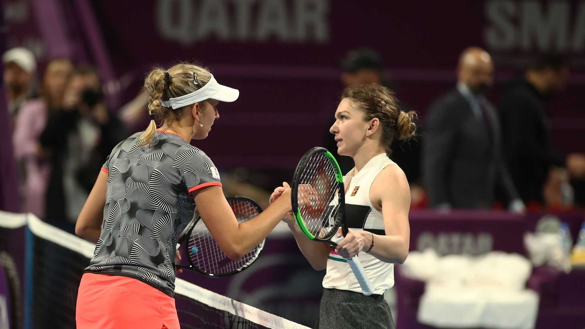 Simona Halep shocked by Elise Mertens in the final of the Qatar Open ...