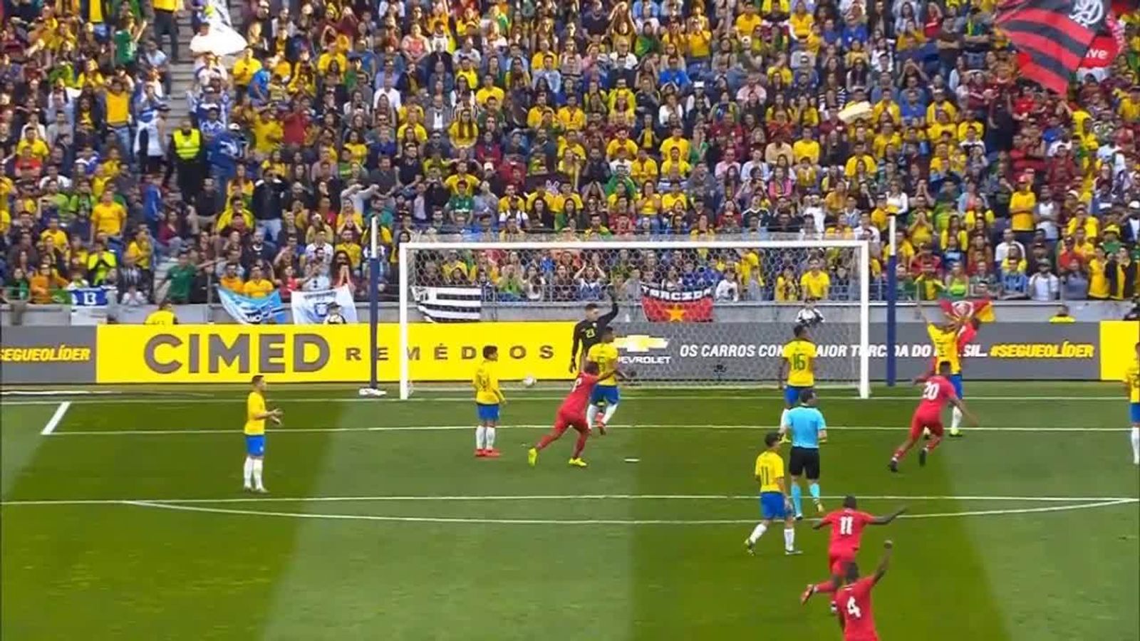 Brazil 1 - 1 Panama - Match Report & Highlights