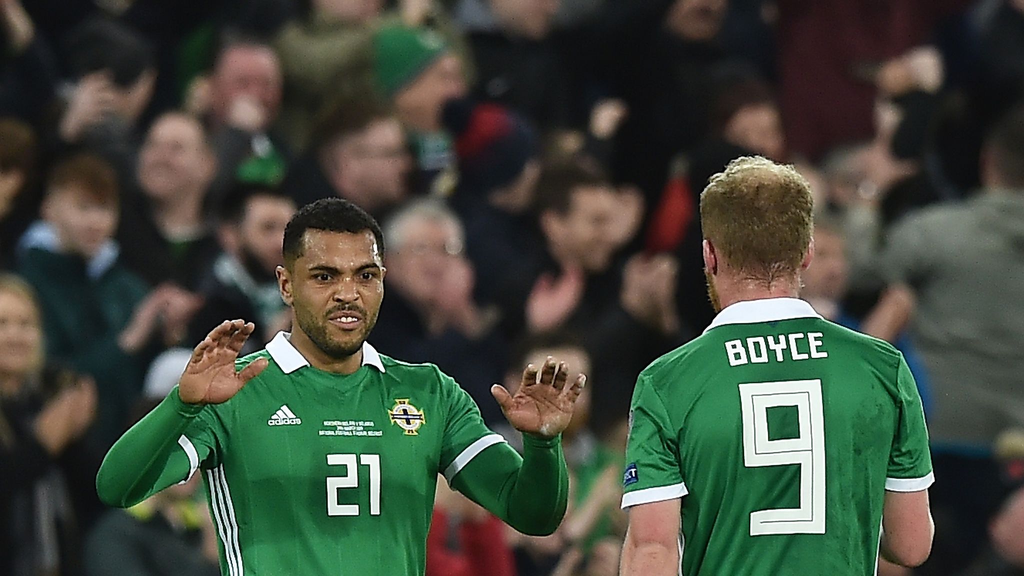Northern Ireland 2-1 Belarus: Josh Magennis comes off bench to score ...