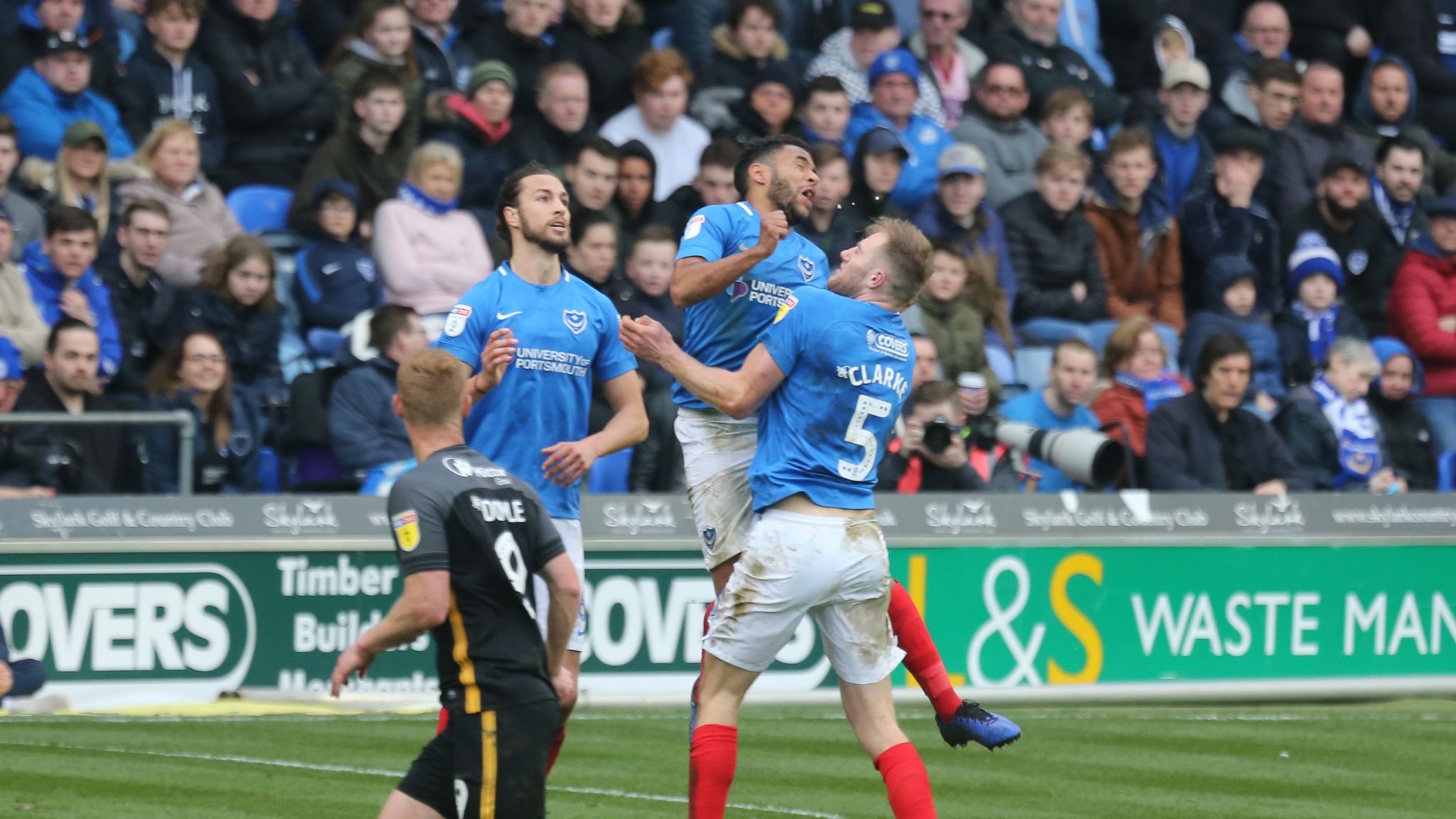 Portsmouth's Matt Clarke on knocking out his team-mate's teeth, drones ...