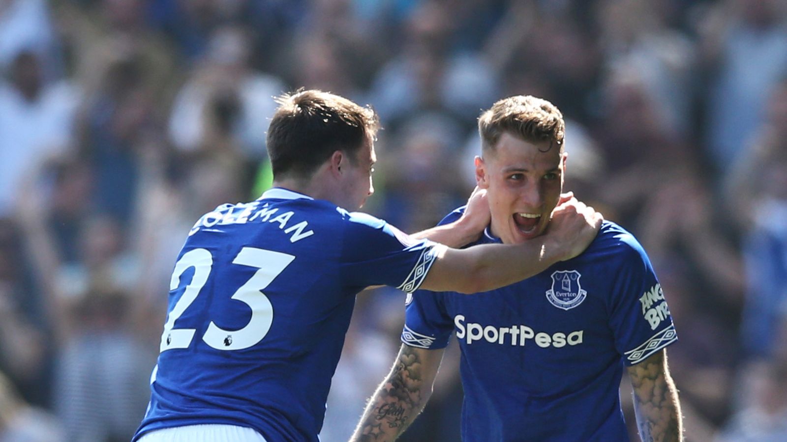 Lucas Digne aims high with Everton at 'fortress' Goodison Park ...