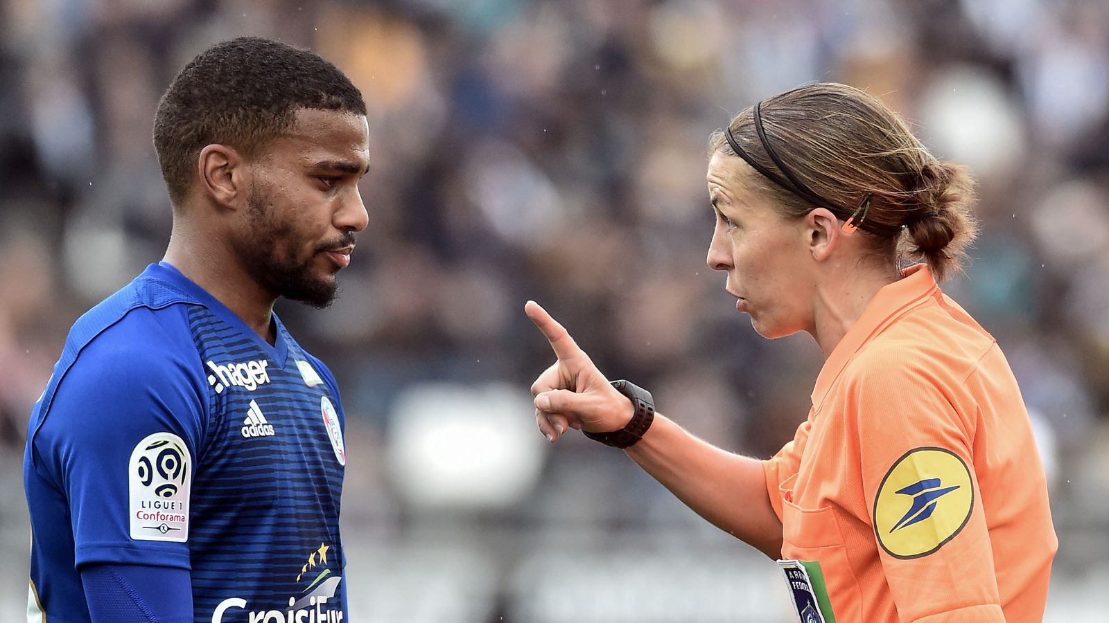 French official Stephanie Frappart becomes first woman referee in Ligue ...