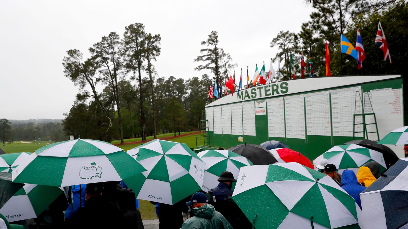 The Masters: Storms force Augusta course to be evacuated again | Golf ...