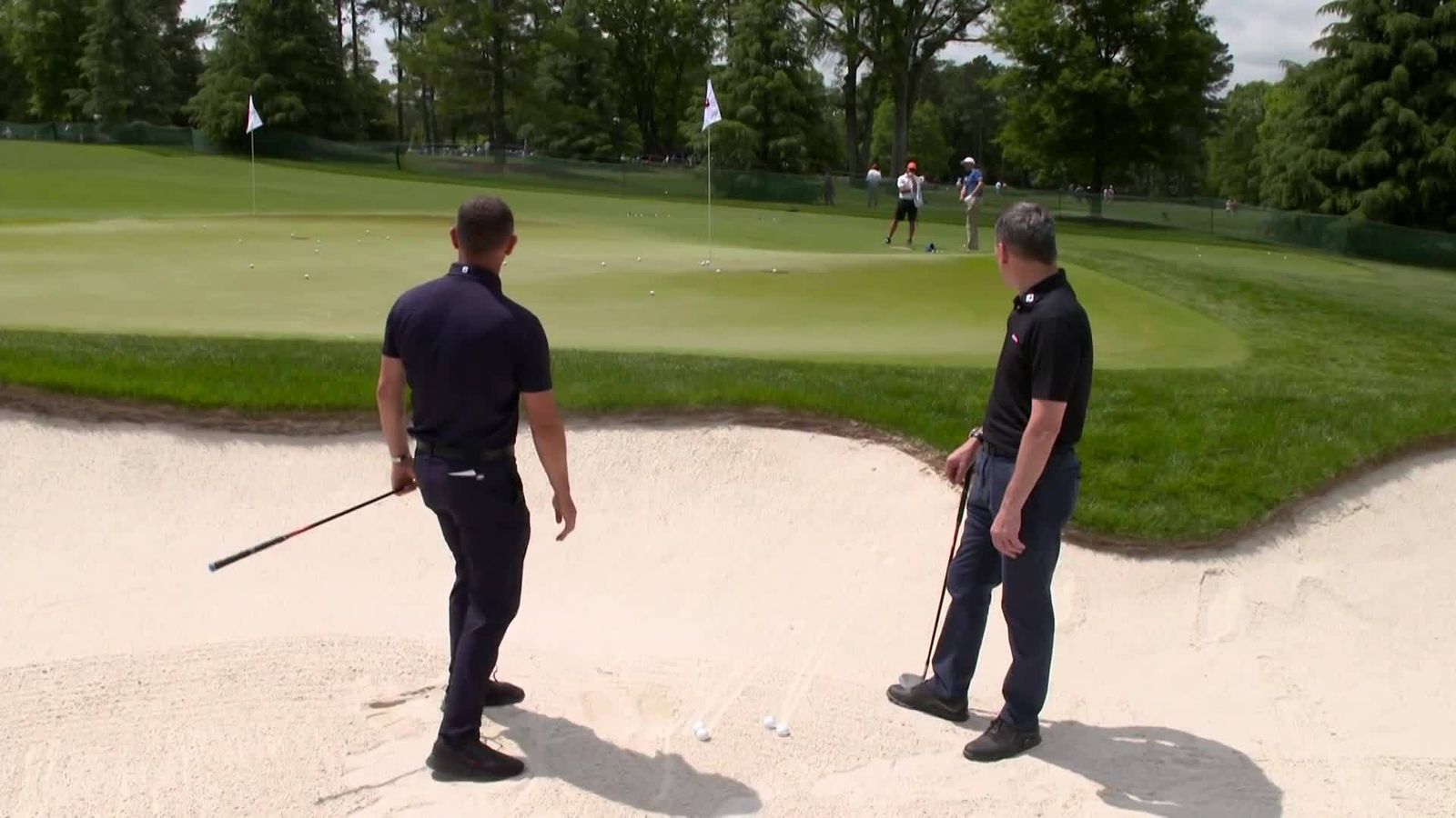 Short game challenges: Andrew Coltart, Robert Lee demonstrate | Golf ...