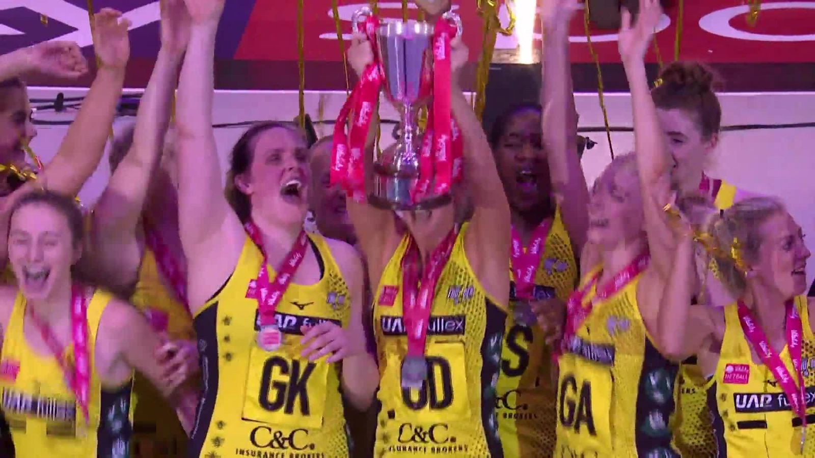 Thunder lift Superleague trophy | Netball News | Sky Sports