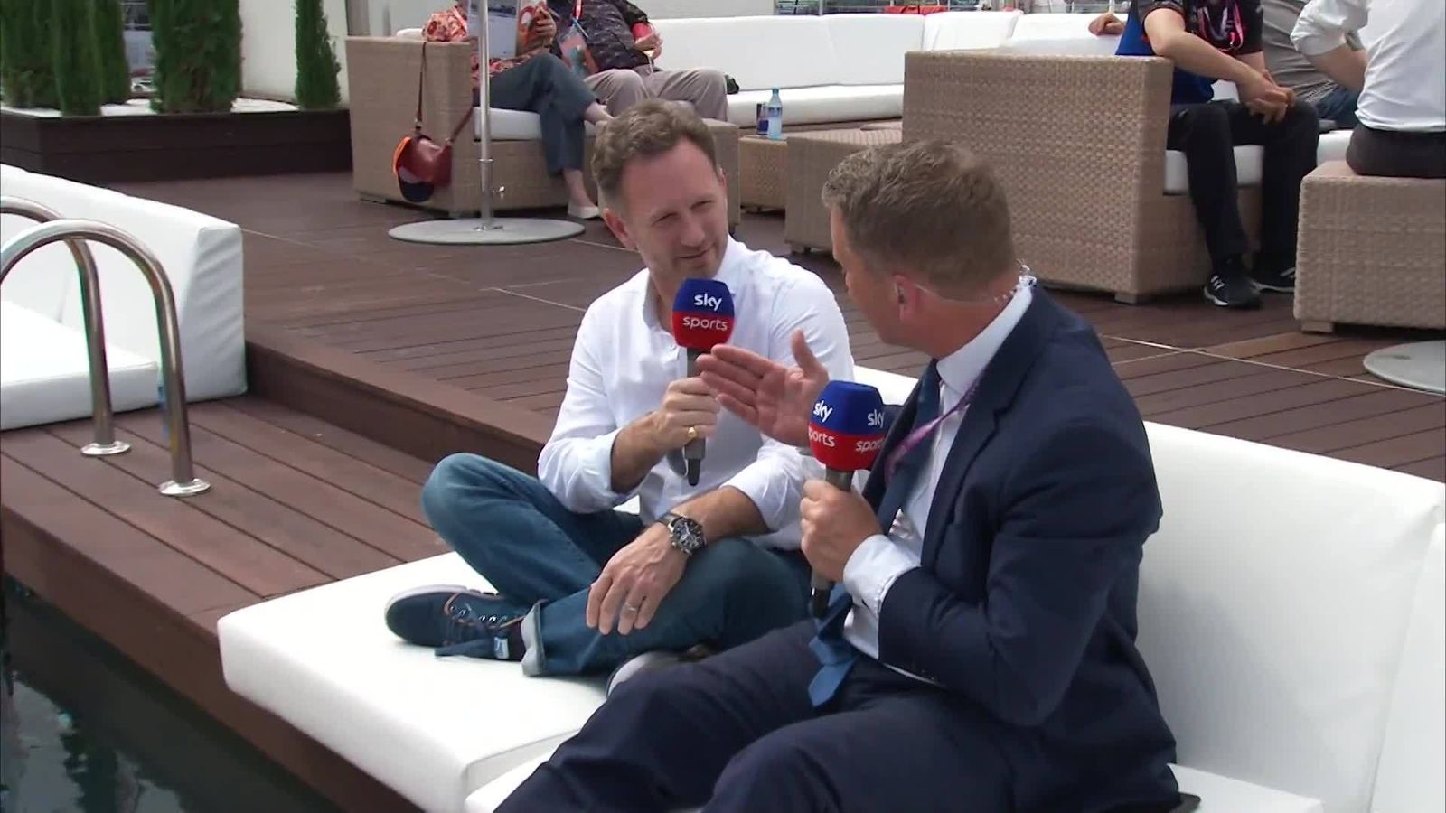 Horner in the pool if Red Bull win! | F1 News | Sky Sports