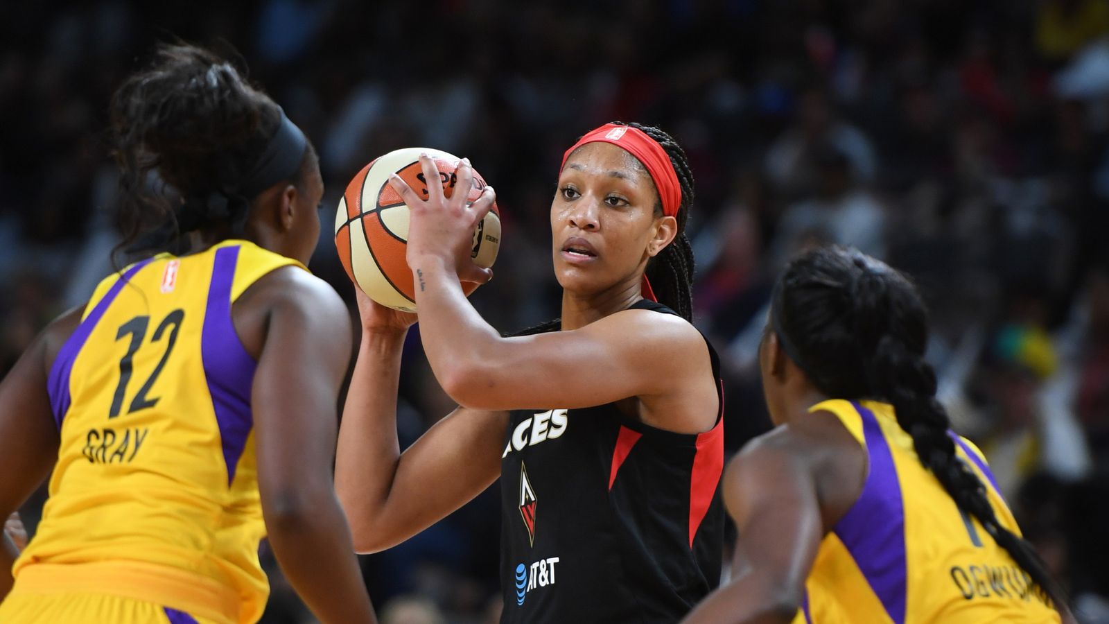 WNBA title favourites Las Vegas Aces start season with victory over Los ...