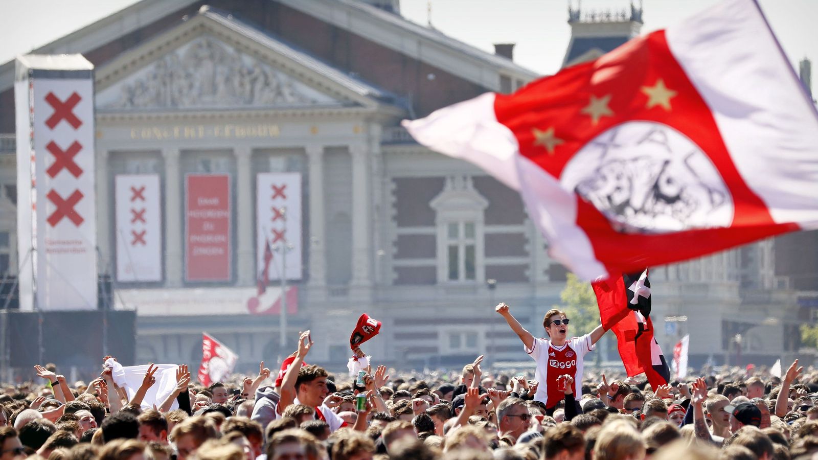 Ajax celebrate domestic double with thousands of fans | Football News ...