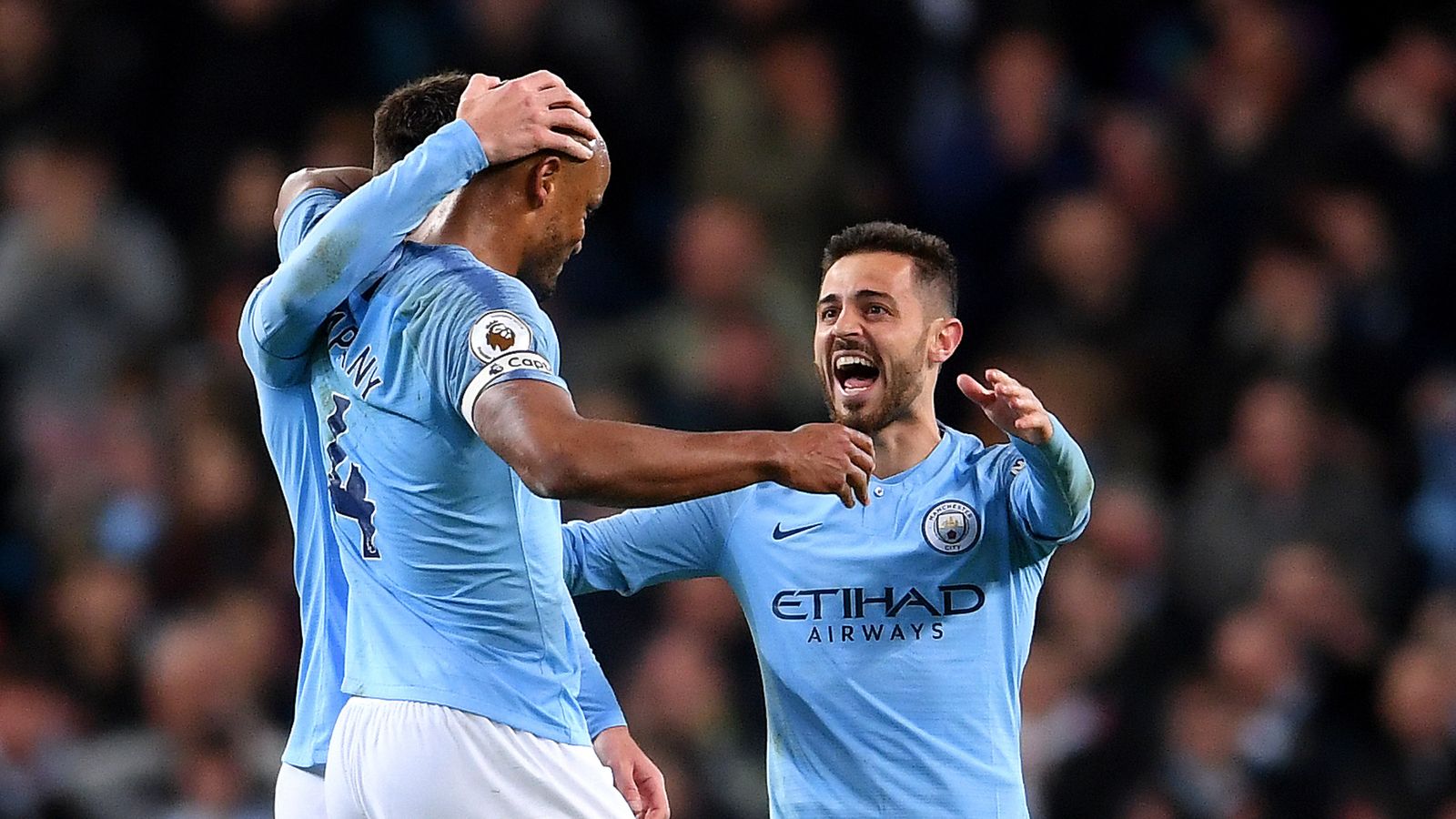 Vincent Kompany's iconic strike puts Manchester City on brink of title ...