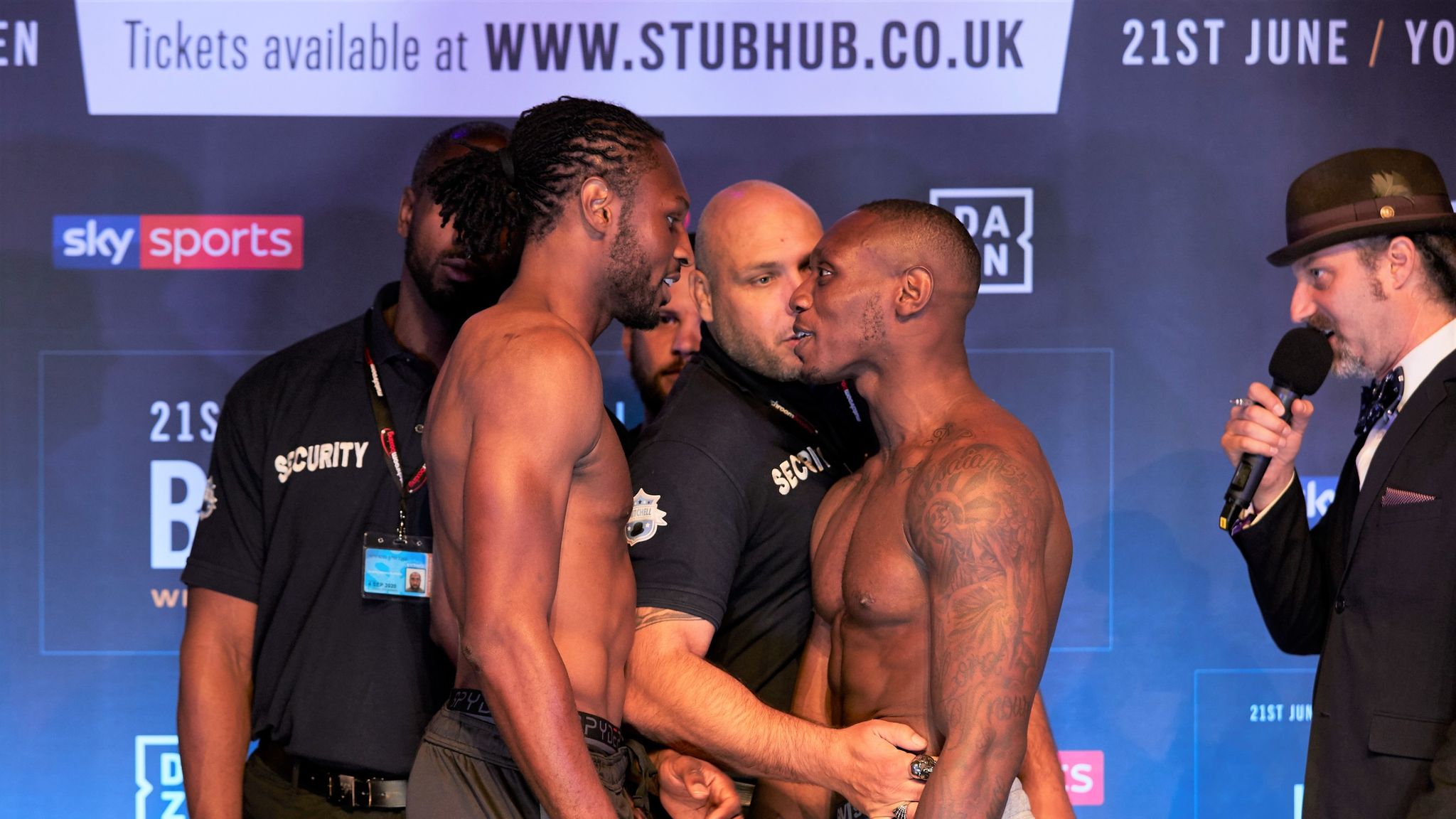 JD NXTGEN: Conor Benn comfortably makes weight at bad-tempered weigh-in | Boxing News | Sky Sports