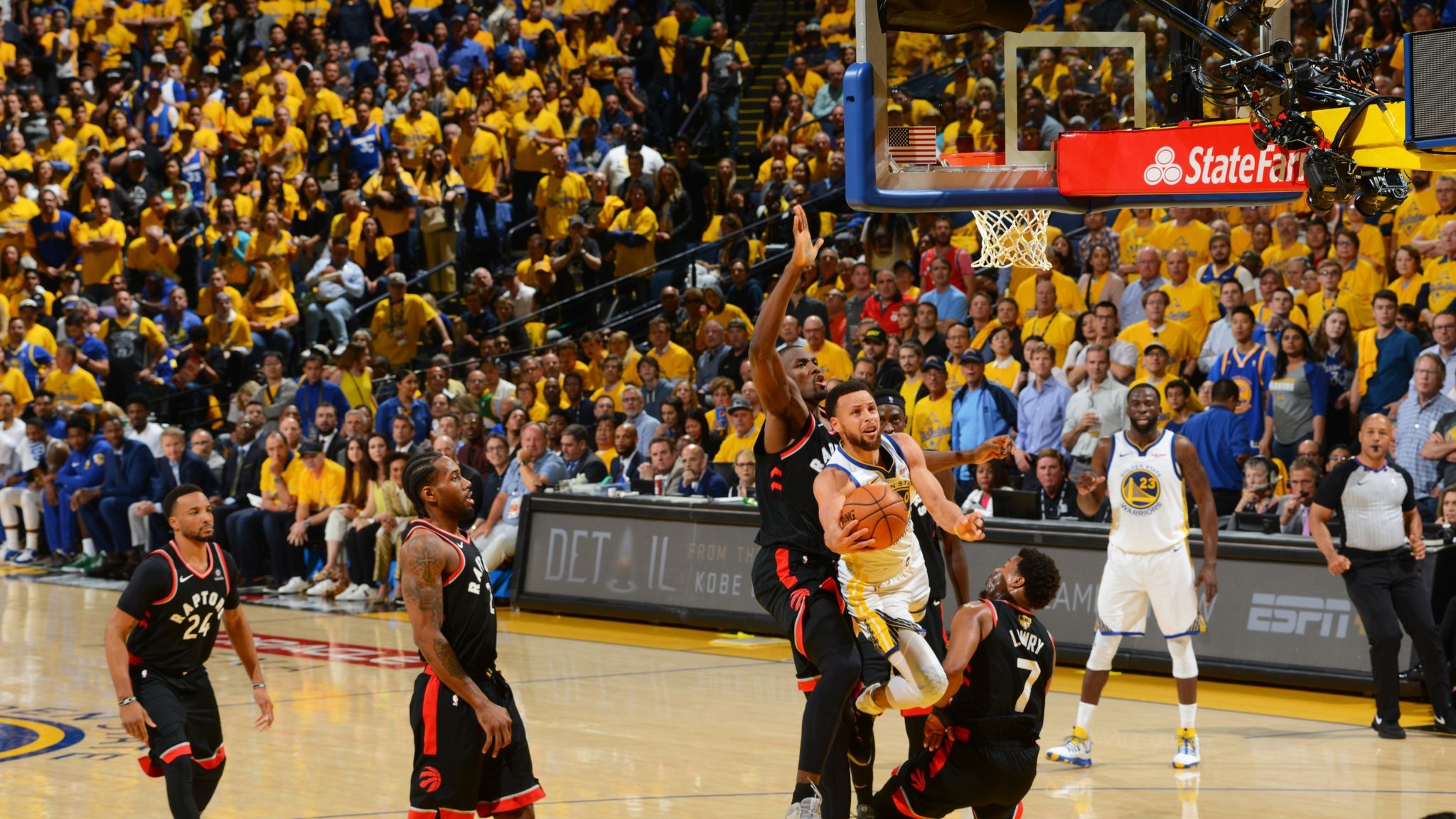 Toronto Raptors hit back to beat injury-hit Golden State Warriors in ...