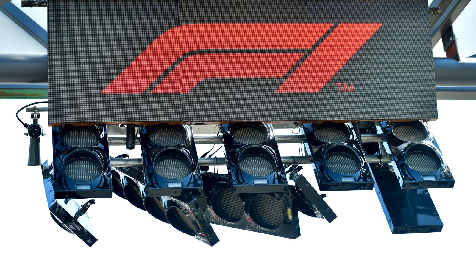 German GP: Bus takes out F1's Hockenheim start lights | F1 News | Sky ...
