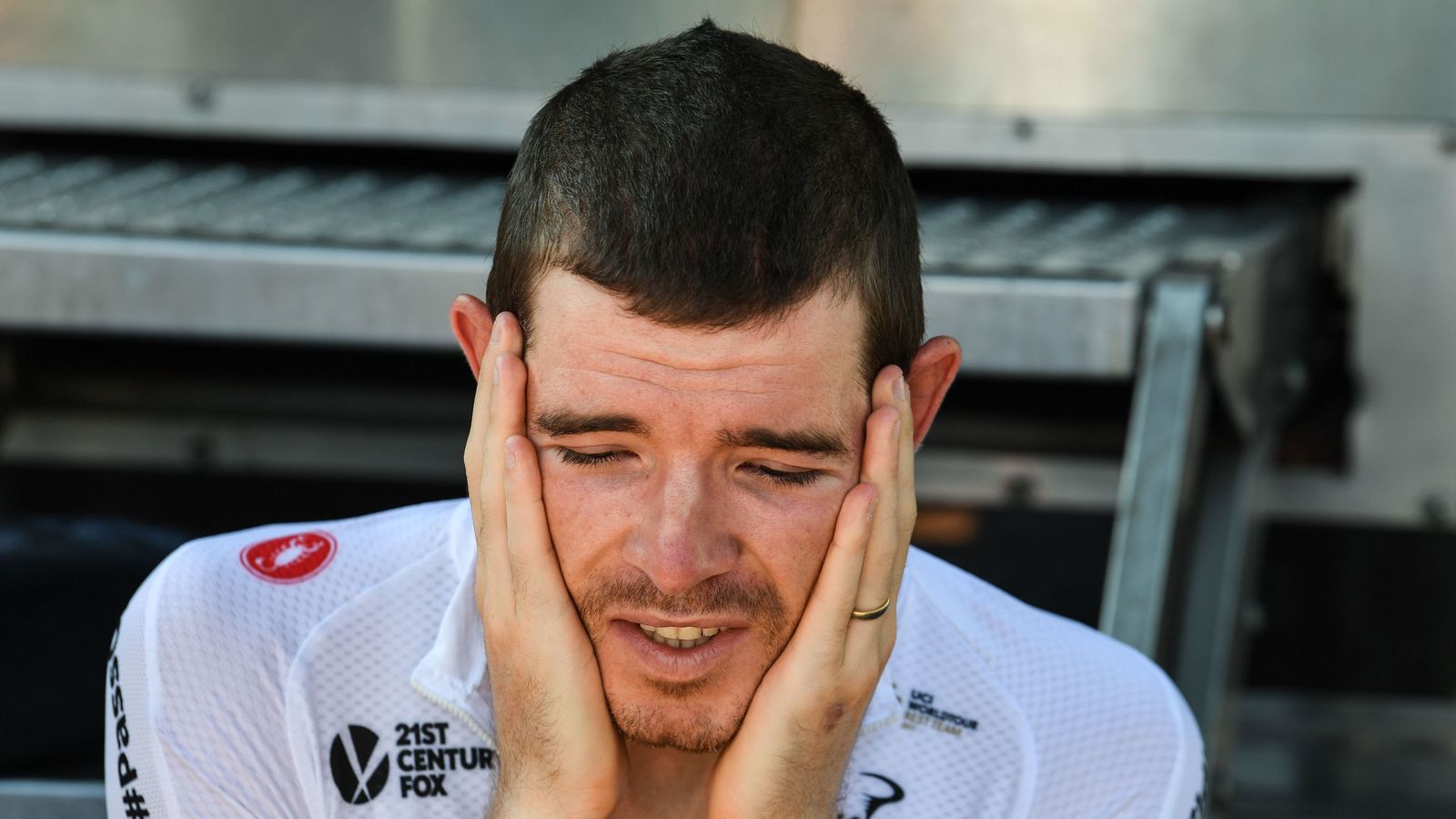 Tour de France: Team Ineos' Luke Rowe and Jumbo-Visma's Tony Martin ...