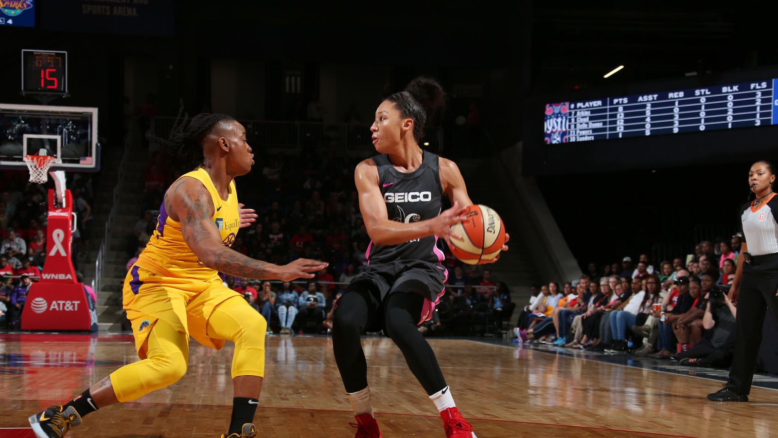WNBA: Sparks 66-95 Mystics | NBA News | Sky Sports