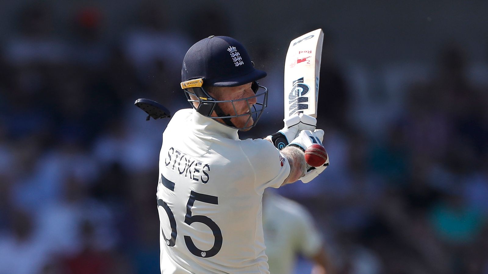 Stokes' helmet broken after hit | Cricket News | Sky Sports