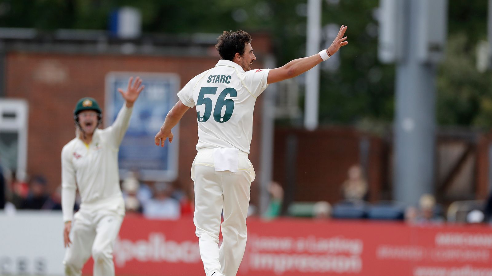 Mitchell Starc boosts Ashes hopes with three wickets in an over against ...