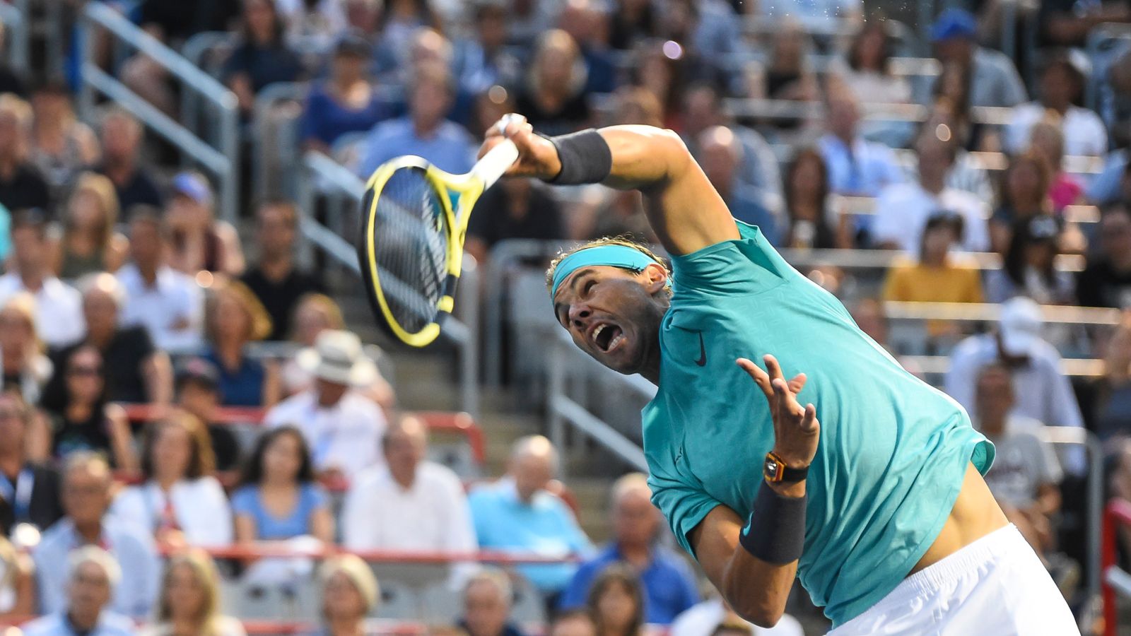Rafael Nadal's record win keeps title defence alive at Rogers Cup ...