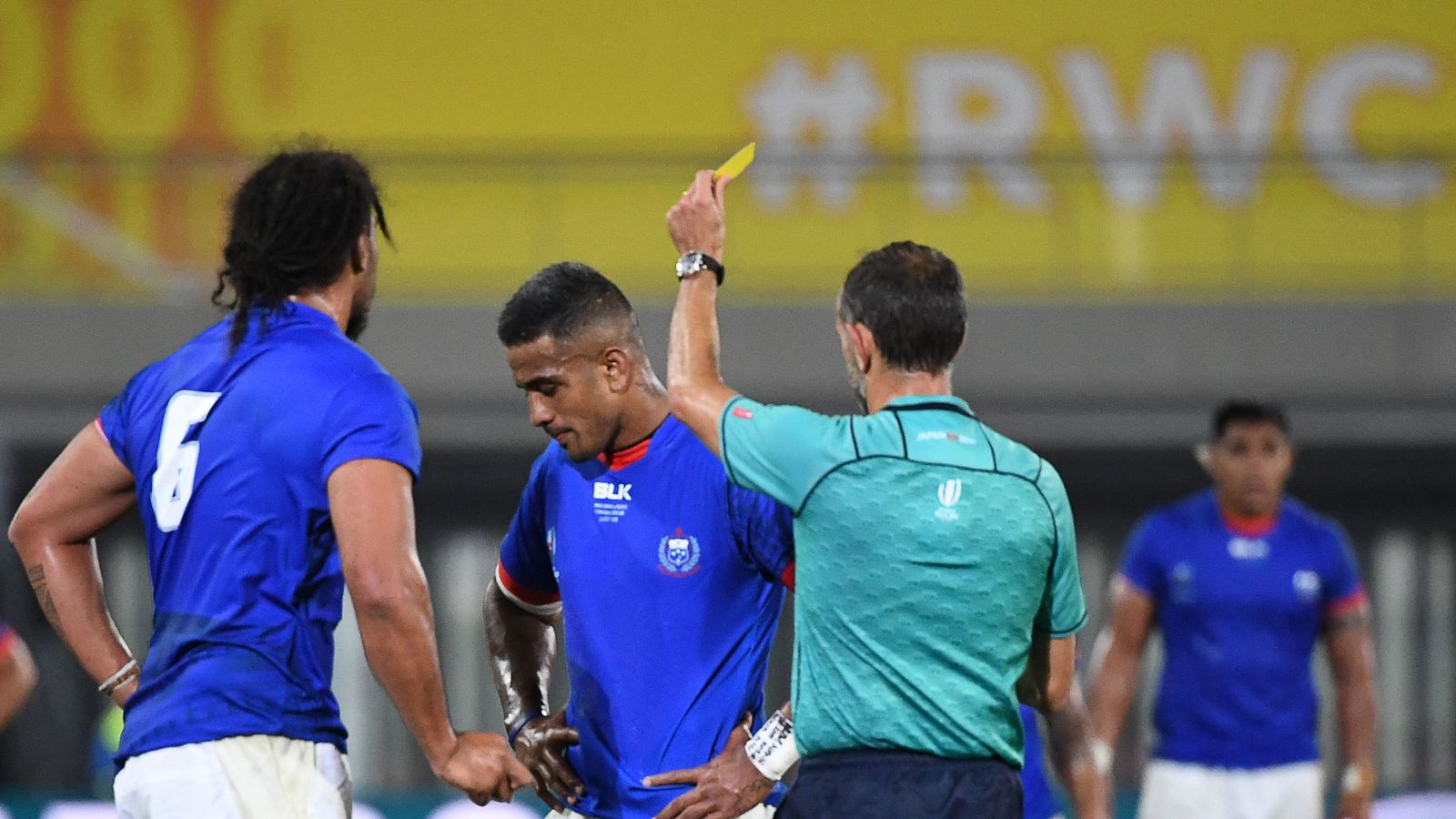 Samoa centre Rey Lee-Lo's high tackle vs Russia earns him three-match ...