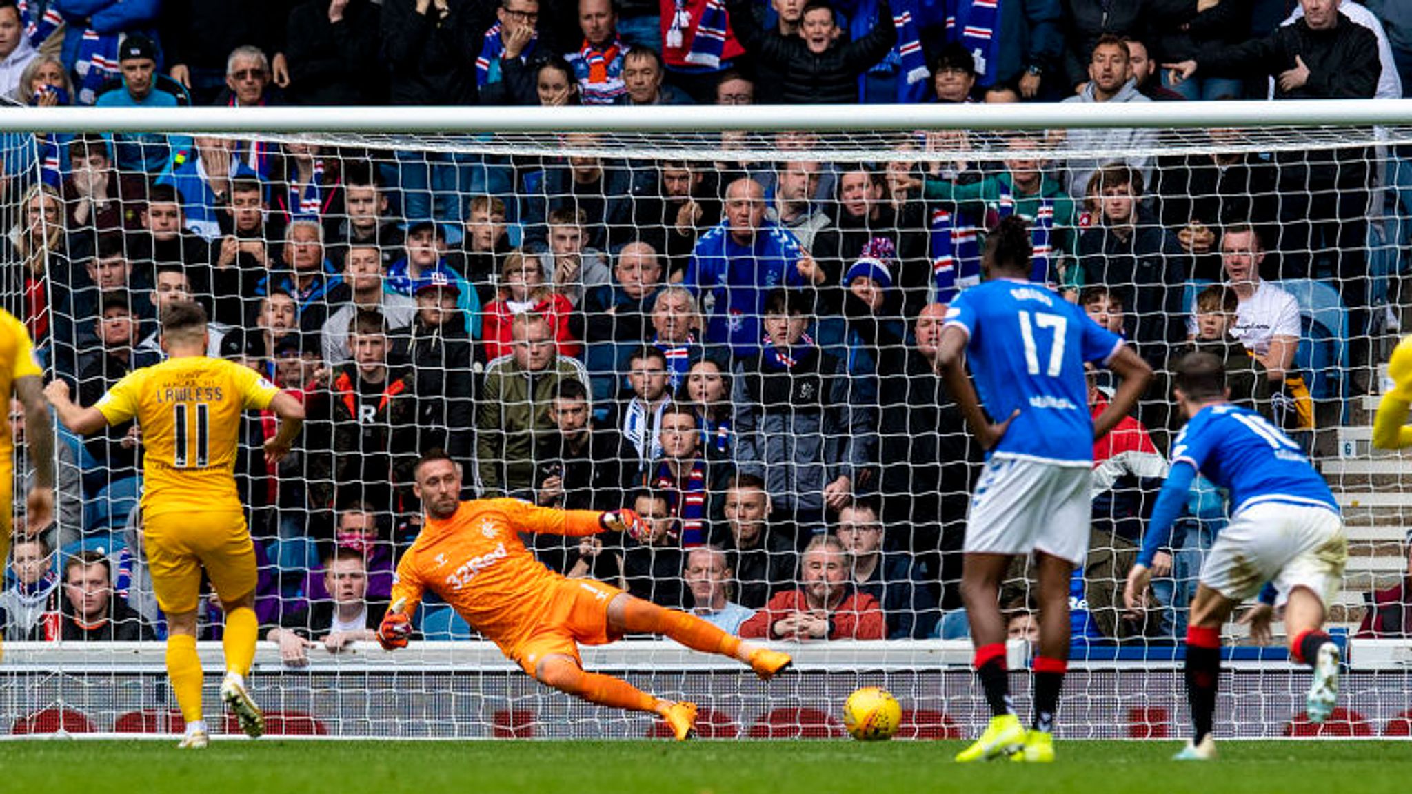 Rangers 3-1 Livingston: Gers fight back to beat 10-man Livingston ...