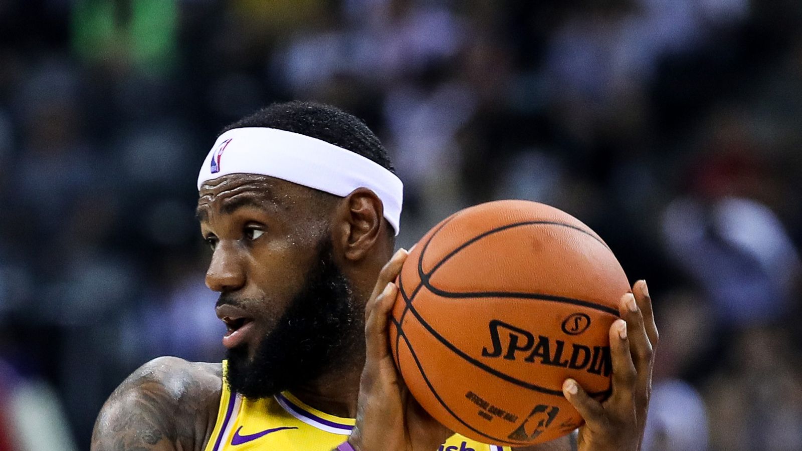 LeBron goes strong to the hoop | NBA News | Sky Sports