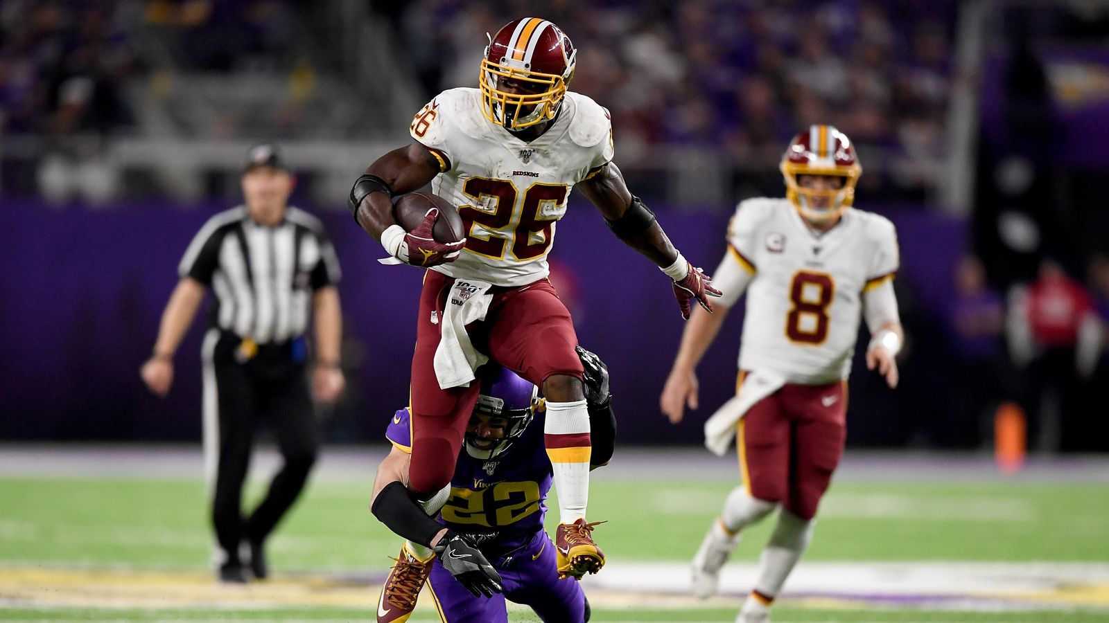 Adrian Peterson reaches sixth in all-time NFL rushing yards in Redskins ...
