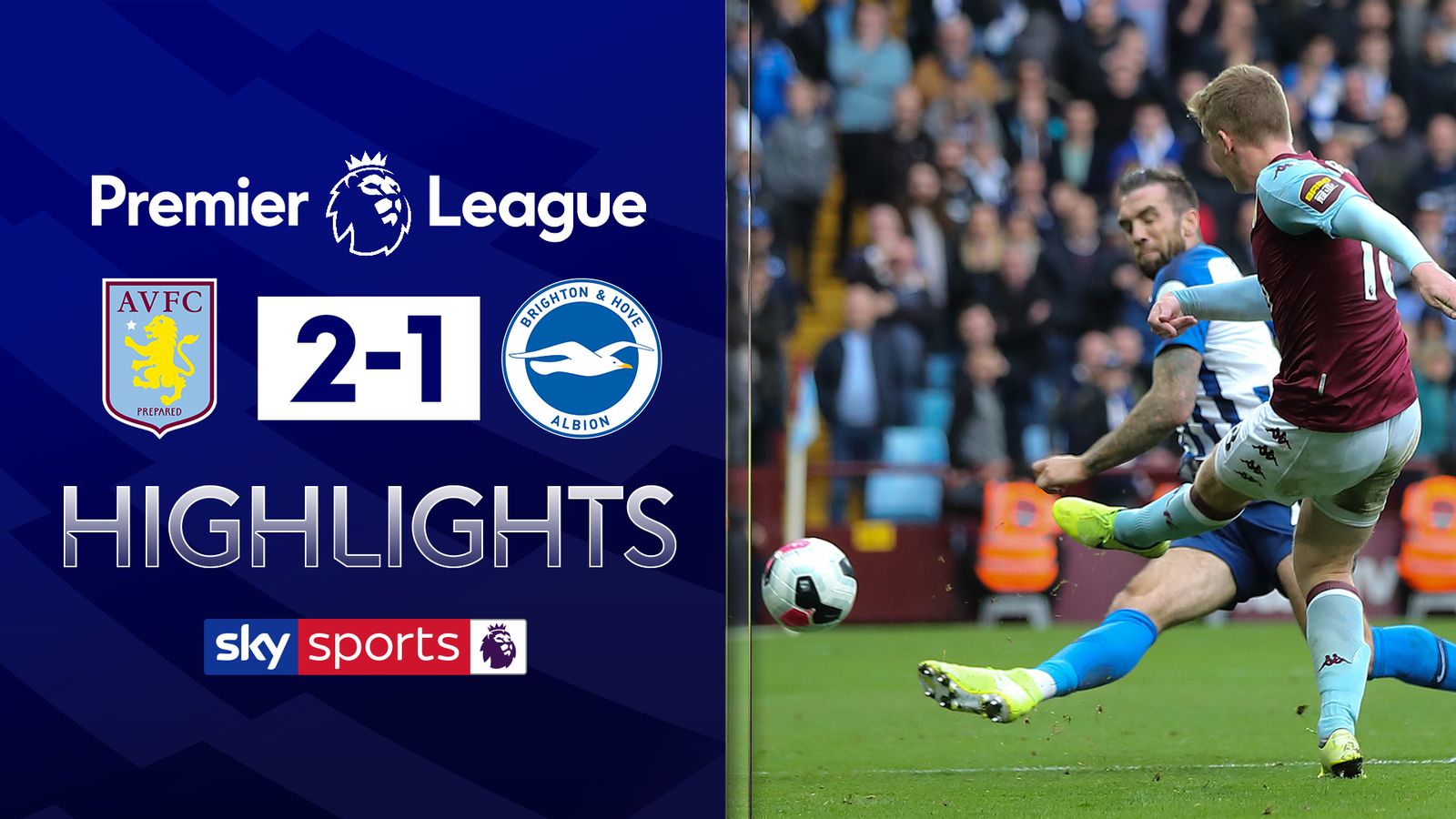 Aston Villa 2-1 Brighton: Matt Targett stunner completes Villa comeback ...