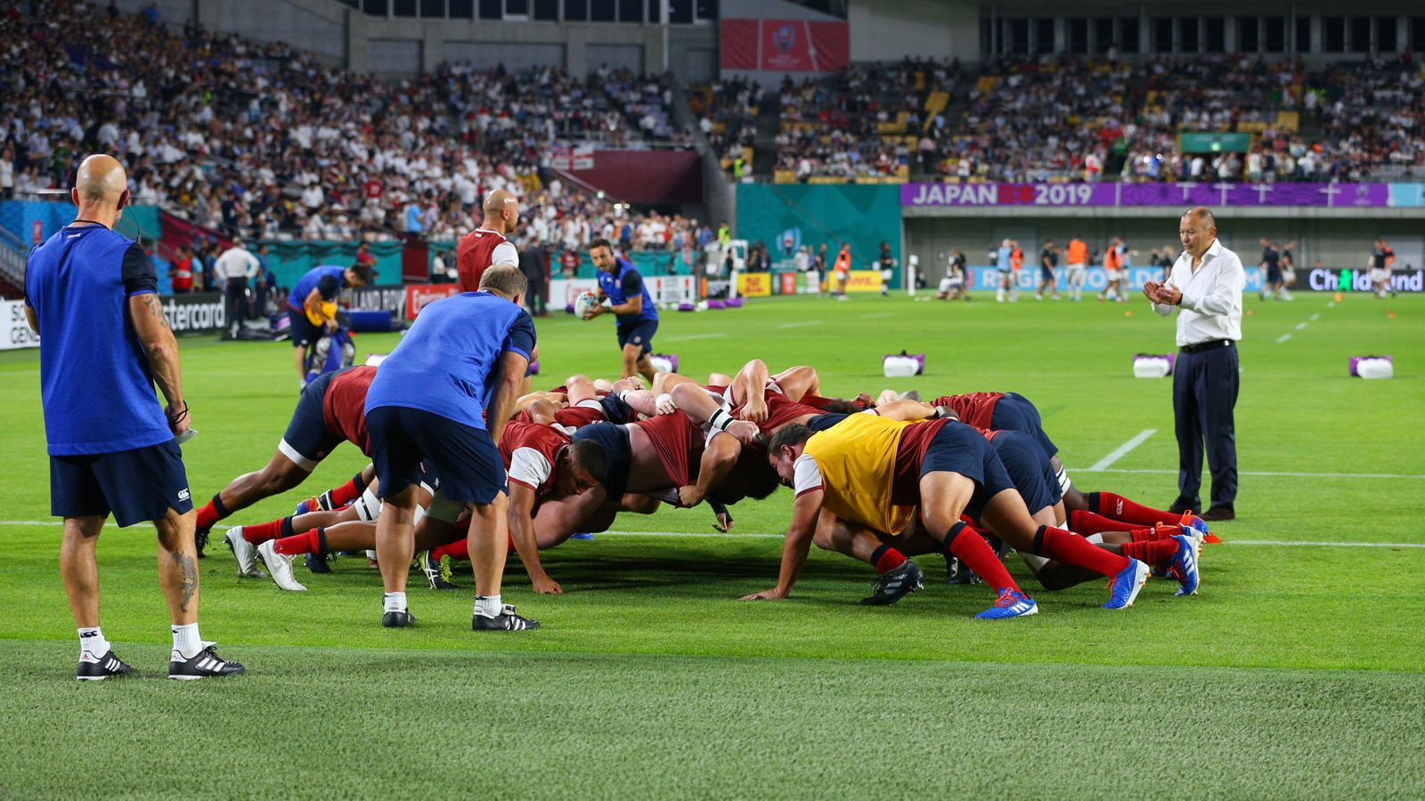 Rugby World Cup: England scrum is our weapon, Eddie Jones warns ...