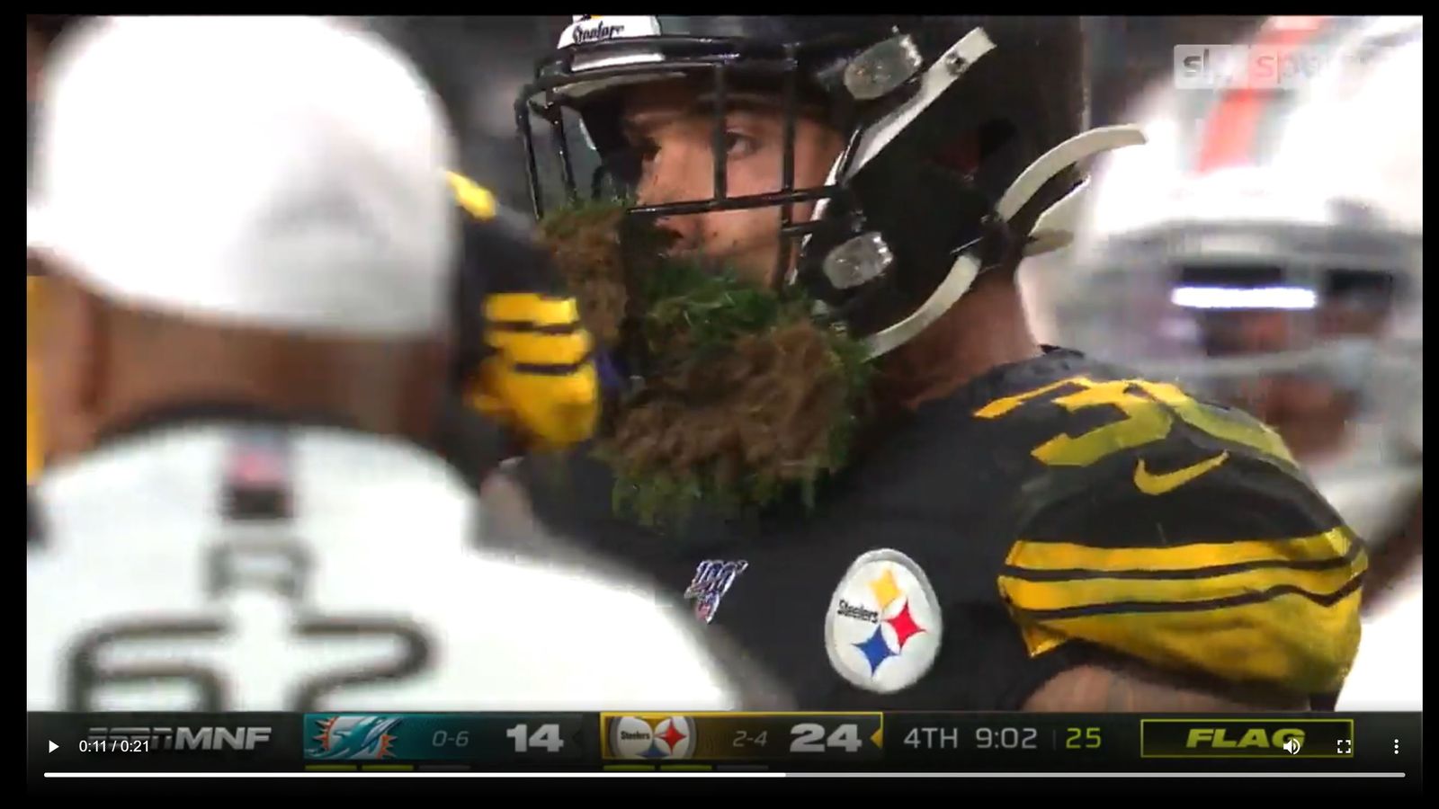 Conner's turf beard! | NFL News | Sky Sports