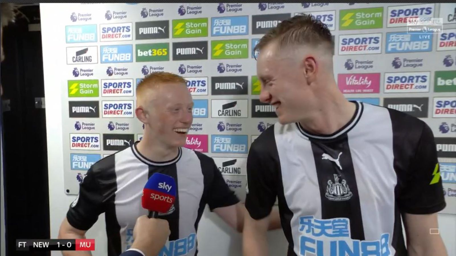 Matty and Sean Longstaff revel in 'dream' winner over Manchester United ...