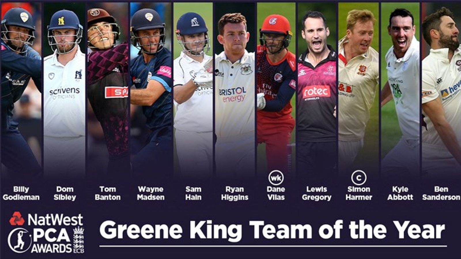 PCA Team of the Year: Dom Sibley, Tom Banton and Simon Harmer selected ...