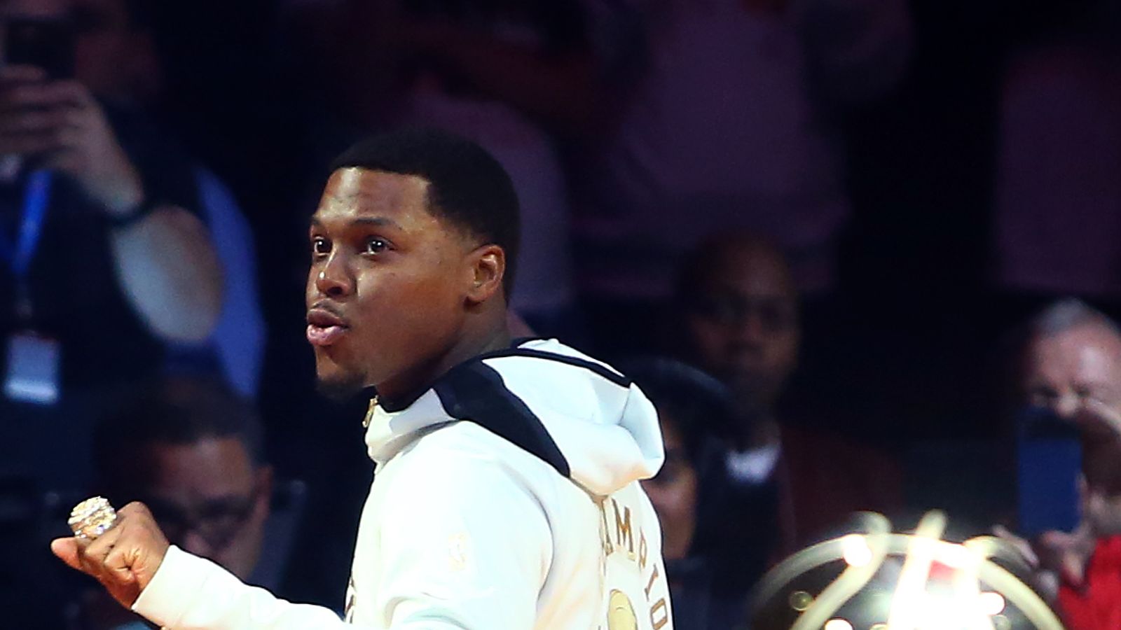 Toronto Raptors unveil championship banner and presented with title ...