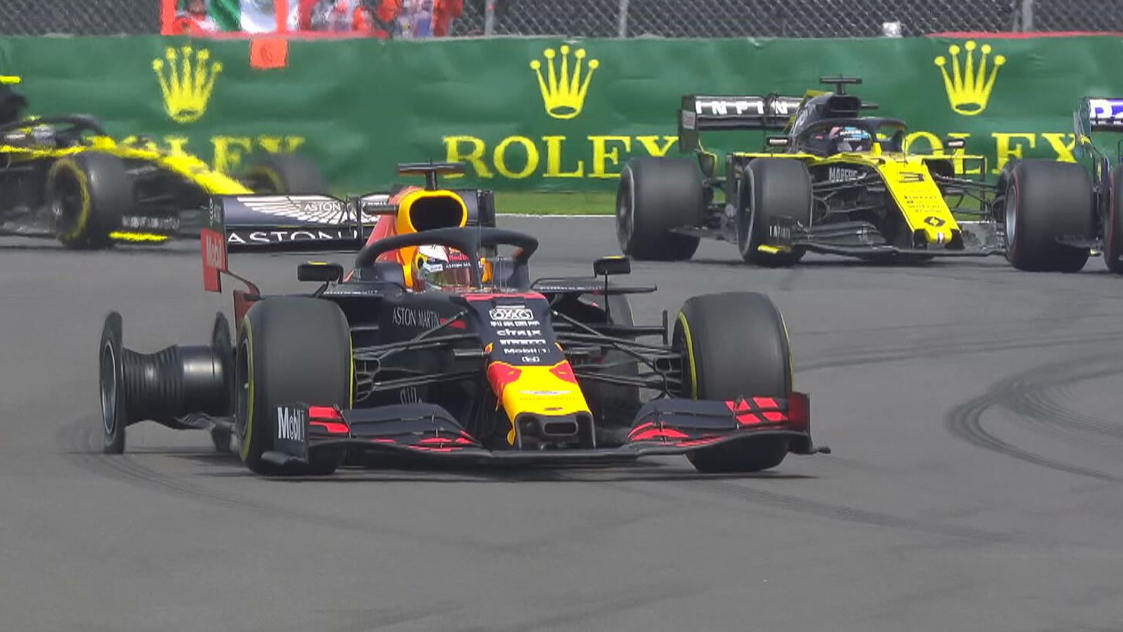 Max suffers puncture | F1 News | Sky Sports