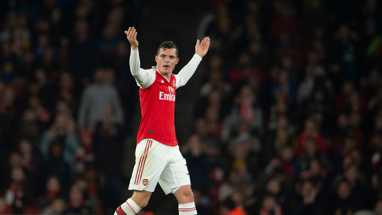 Granit Xhaka in angry clash with Arsenal fans | Football News | Sky Sports