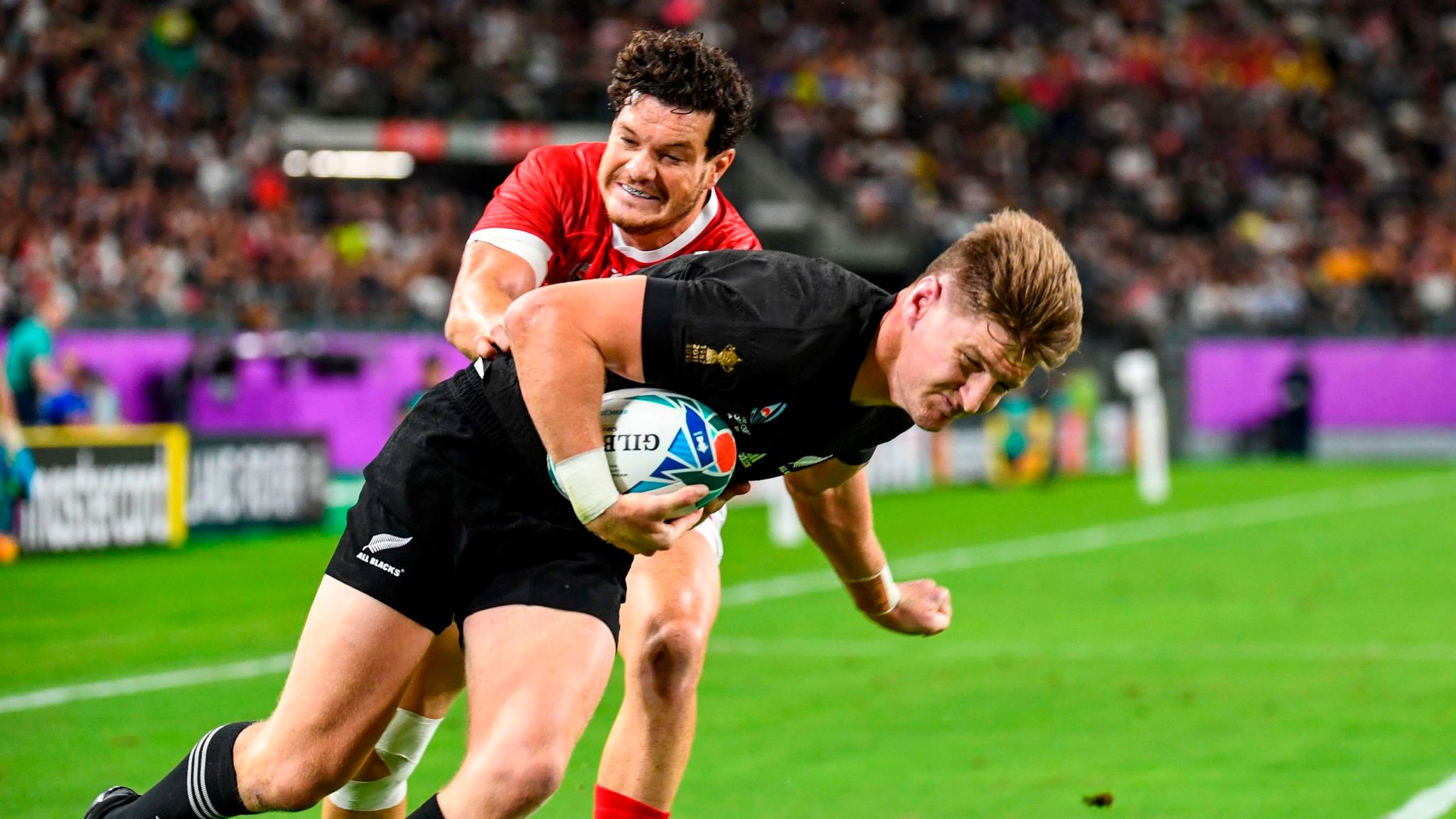 New Zealand 63-0 Canada: Barrett brothers star in Rugby World Cup rout ...