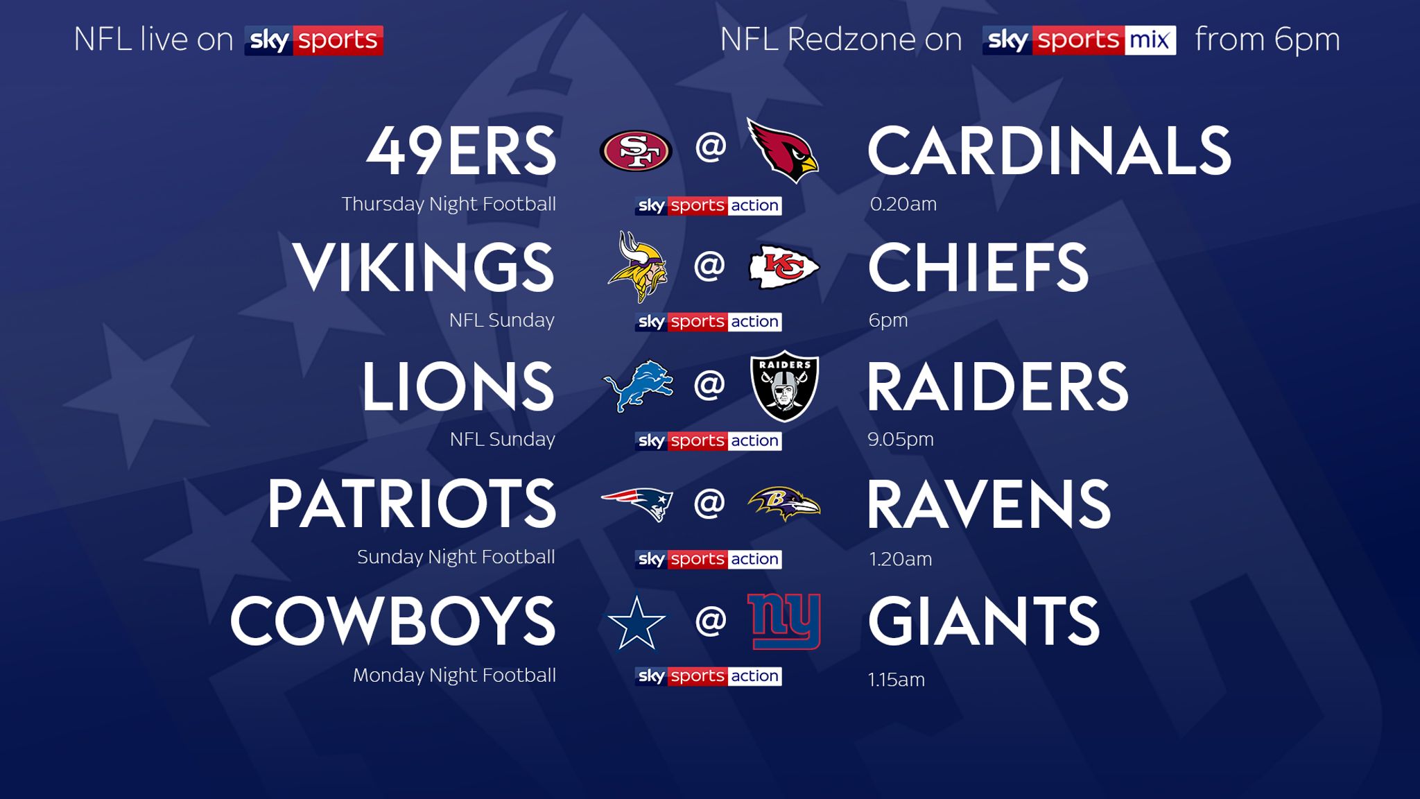 Lamar Jackson faces Patriots and Vikings visit Chiefs in NFL Week Nine ...