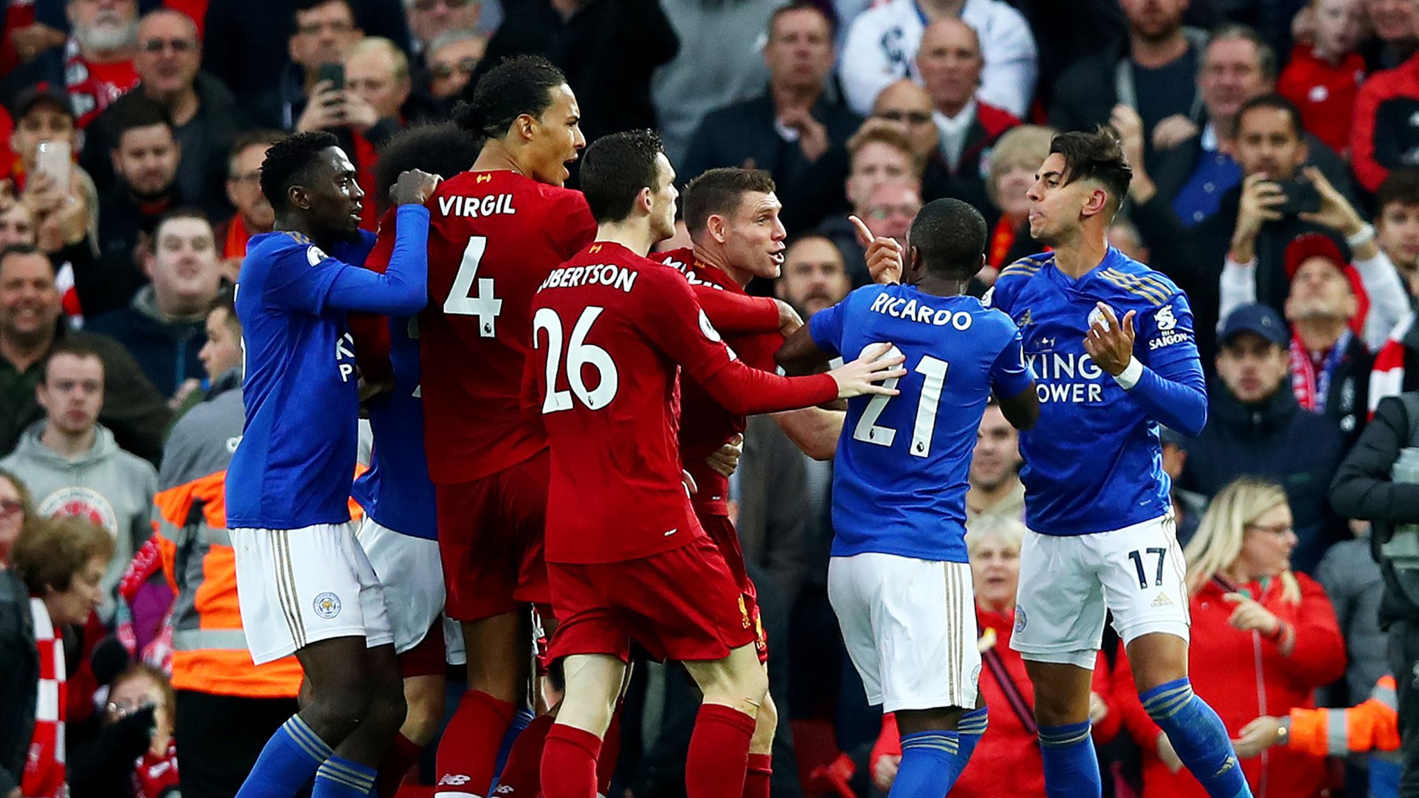 Liverpool 2-1 Leicester: James Milner's 95th-minute winner keeps ...