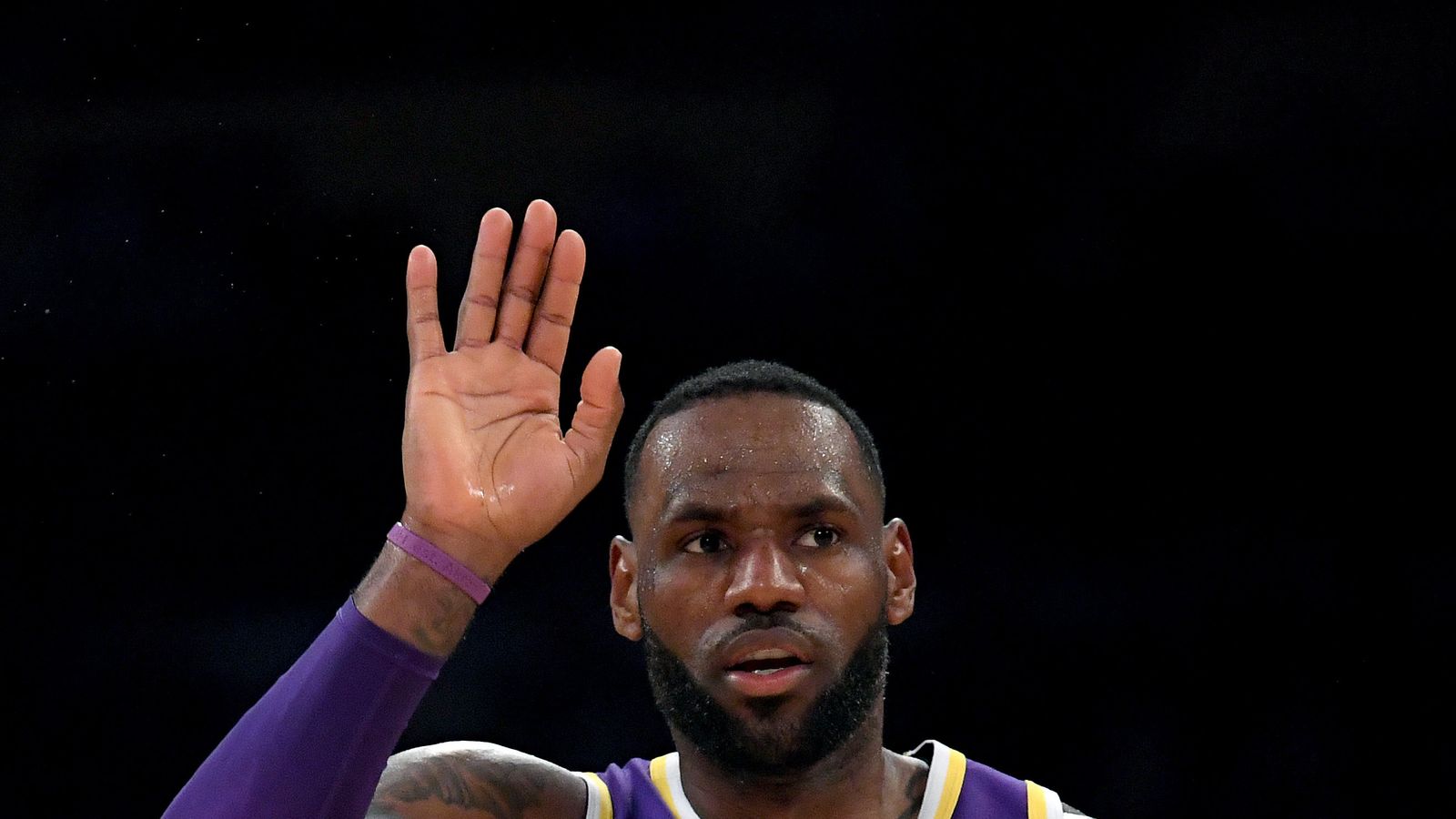 LeBron throws down vicious slam | NBA News | Sky Sports