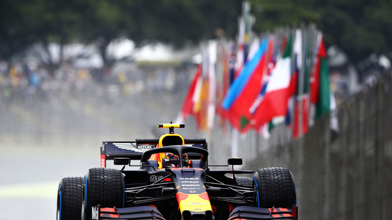 Brazilian GP Practice One: Alex Albon fastest in wet but crashes | F1 News