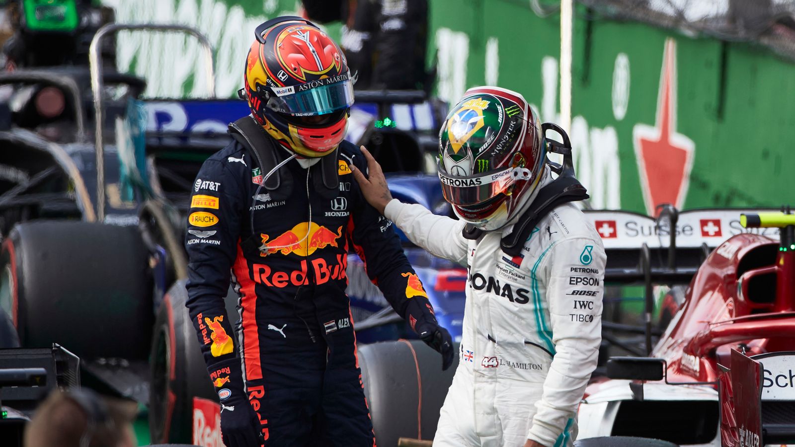 Alex Albon says Lewis Hamilton sent messages after Brazilian GP crash ...
